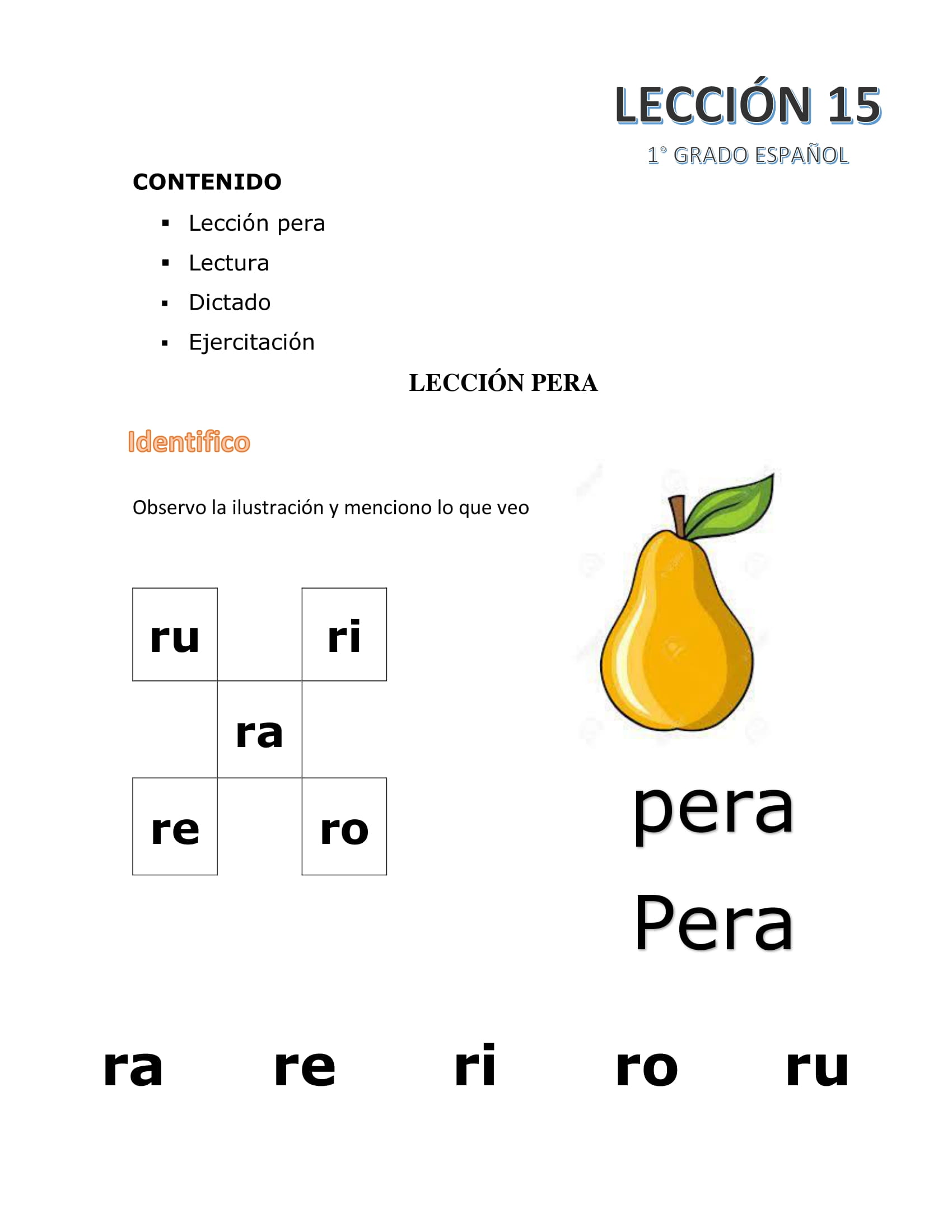 Lección # 15 – Escribelo Correcto